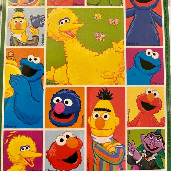 Sesame Street | Office | Sesame Street Stickers Set Of 5 Big Bird The ...